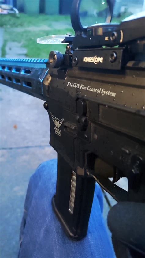a few taps from a binary trigger r airsoft