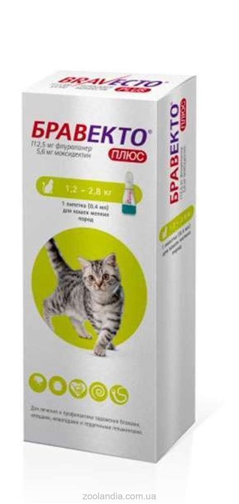 Bravecto PLUS (Бравекто Плюс) - Противопаразитарные Капли от блох и ...