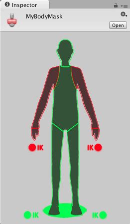 Unity Avatar Body Mask