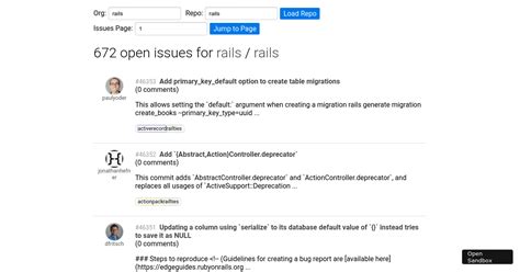 Rsk Github Issues Example Codesandbox