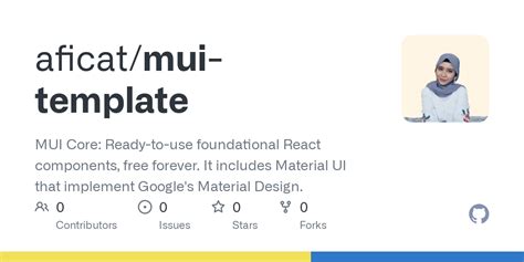 Github Aficatmui Template Mui Core Ready To Use Foundational React
