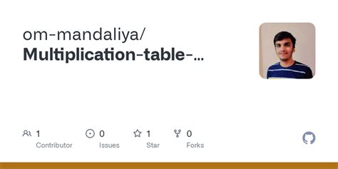 Github Om Mandaliyamultiplication Table Using Java