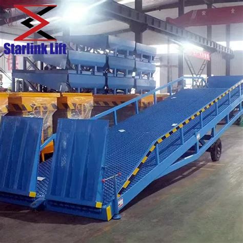 6t 8t 10t 12t 15t hydraulic container loading ramps forklift loading