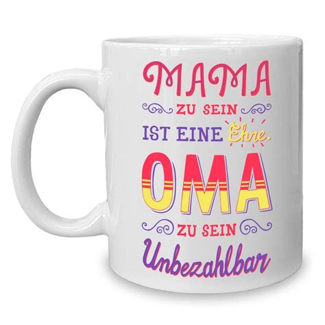 Oma Sein Unbezahlbar Kaffeebecher