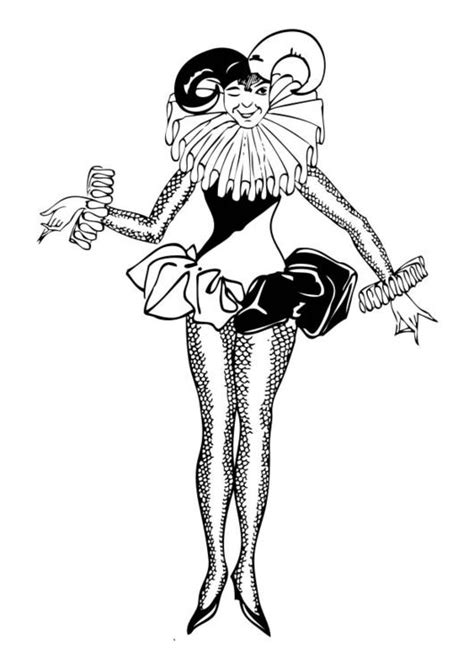 Coloring Page Jester Free Printables Img 17406