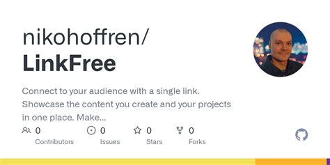 Github Nikohoffrenlinkfree Connect To Your Audience With A Single Link Showcase The Content