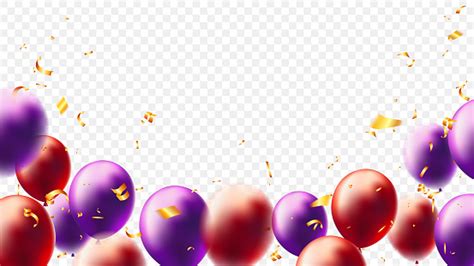 현실적인 헬륨 풍선과 색종이 조각이 있는 축제 배경 배경 파티 이벤트 공휴일에 대한 스톡 벡터 아트 및 기타 이미지 공휴일 금색 기념일 Istock