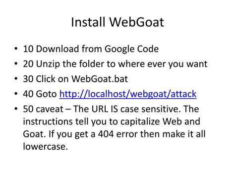 ppt webgoat and webscarab powerpoint presentation free download id