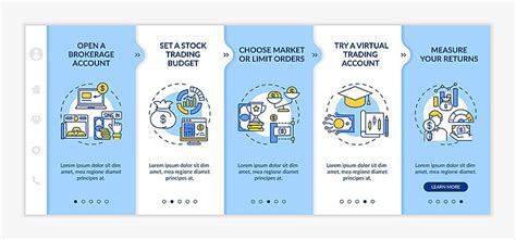 Stockbroking Strategies Onboarding Vector Template Background Ui Black