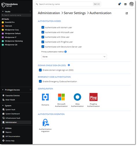 authentication devolutions documentation