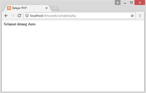 Tata Cara Penulisan Variabel Pada Php Ilmuweb Net