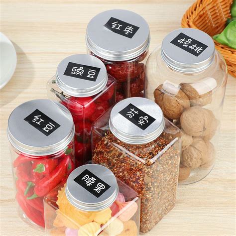 Купити З етикетками Комора Організація Зберігання Герметичні контейнери для зберігання їжі