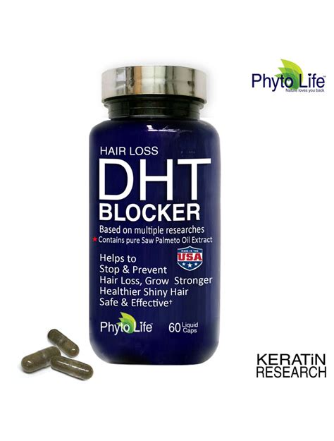Hair Loss Dht Blocker Natural Supplement With Saw Palmetto Pure Oil Extract