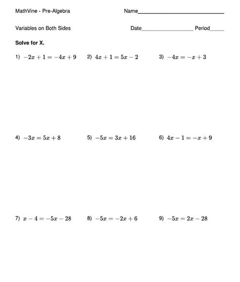 Printable Multi Step Equations Worksheet Hard Free Download And Print For You