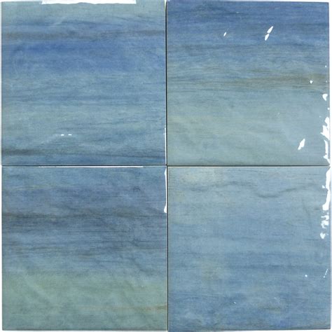 Java Blue 6x6 Glossy Porcelain Tile Oasis Tile