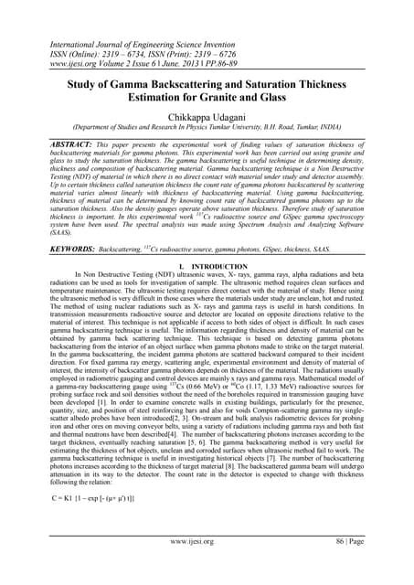 Gamma Ray Spectroscopy Report Doc
