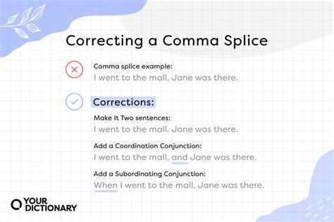 Comma Splice Examples And How To Fix Them