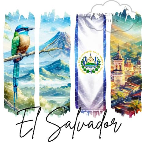 El Salvador Tshirt Sublimation Png El Salvador Flag Png Salvadorena
