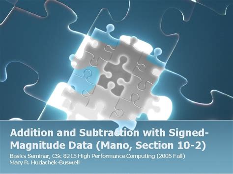 Addition And Subtraction With Signed Magnitude Data Mano