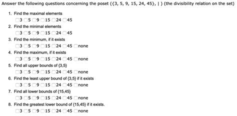 Solved Answer The Following Questions Concerning The Poset