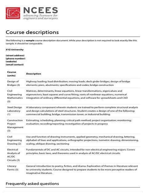 Sample Course Description Template In 2024 Course Descriptions