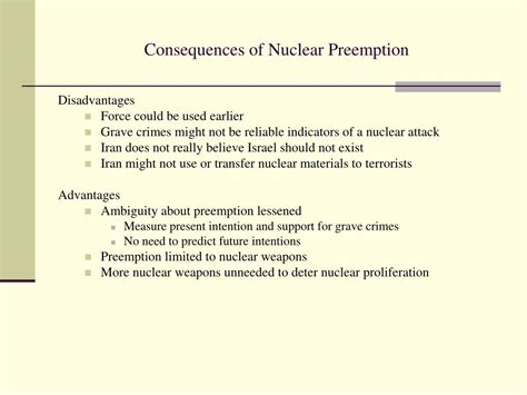 Ppt The Preemption Doctrine And Nuclear Weapons Powerpoint Presentation Id 5148728
