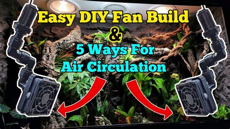 Top 5 Vivarium Paludarium Air Circulation Tips Diy How To Make A Fan With A Mistking Nozzle