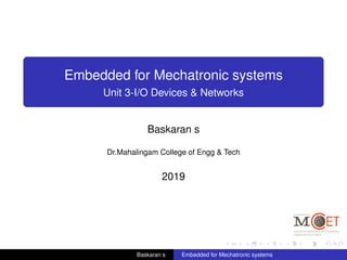 Embedded Systems Unit3 PPT