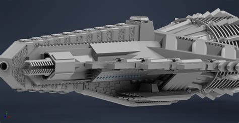 Stl Cad Model Space Ship Scifi Etsy