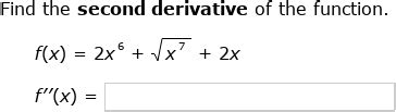 IXL Find Higher Derivatives Of Rational And Radical Functions Calculus Practice