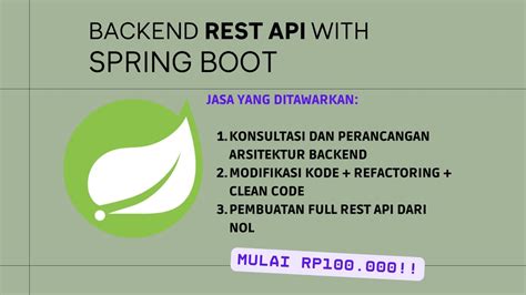 spring boot rest api backend website aplikasi mobile