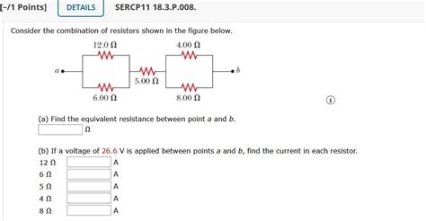 Solved [ Ι1 Points] Details Sercp11 18 3 Ρ 008 Consider The
