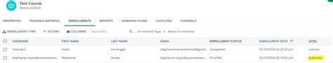 Then I Set Up The Learner Completed A Course Notification To Send To Instructors