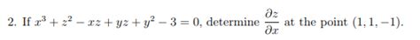 Solved If X Z Xz Yz Y Determine Xz At The Point Chegg Com
