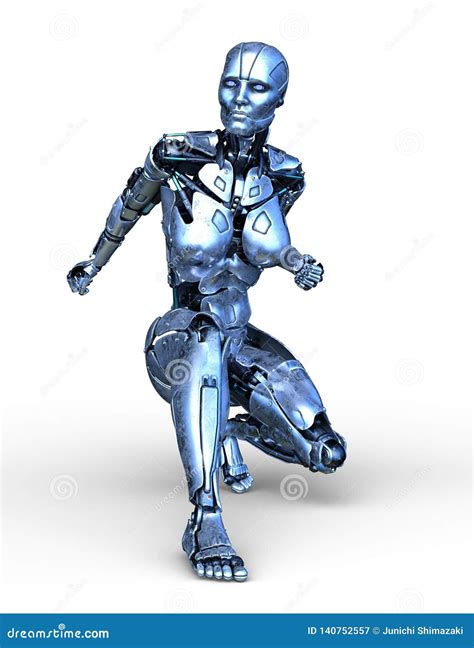 3d Cg Rendering Of Robot Stock Illustration Illustration Of Game 140752557