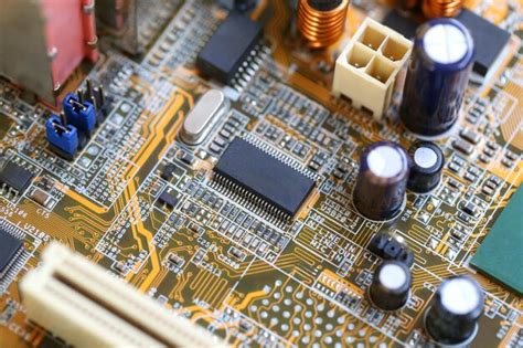 Premium Photo Black Microchip Socket On Mainboard Background