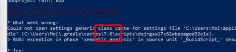Could Not Open Settings Generic Class Cache For Settings File Settings Gradle Help Discuss