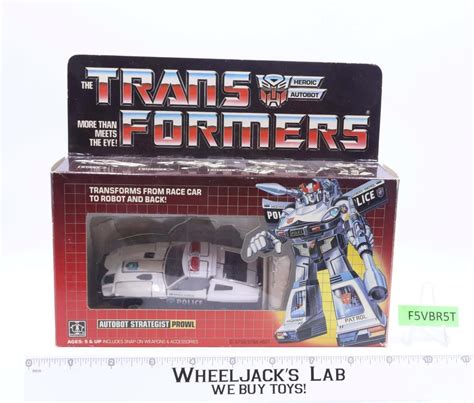 Prowl 100 Complete Wbox Insert And Bubble 1984 Vintage G1 Transformers