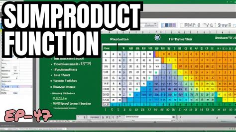 Unlocking The Power Of EXCEL SUMPRODUCT Function Step By Step Tutorial YouTube