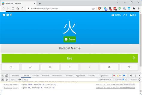 Userscript Block Review Submit Api And Third Party Apps Wanikani