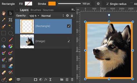 Problem Adding A Border After Cropping Affinity On Desktop Questions