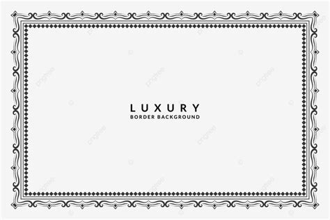럭셔리 블랙 사각형 인증서 테두리 패턴 라인 사진 프레임 이슬람 청첩장 배경 벡터 자격증 국경 무늬 Png 일러스트 및 벡터 에 대한 무료 다운로드 Pngtree