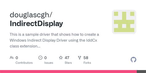 github douglascgh indirectdisplay this is a sample driver that shows
