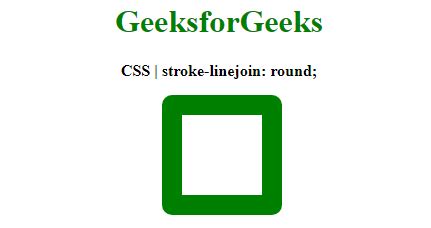 CSS Stroke Linejoin Property GeeksforGeeks