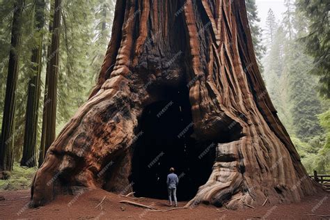 Premium Photo Majestic Monolith Giant Sequoia Tree Trunk