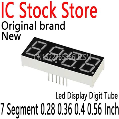LED Display Tubo De D Gitos Nodo C Todo Comum Segmento Rel Gio Vermelho