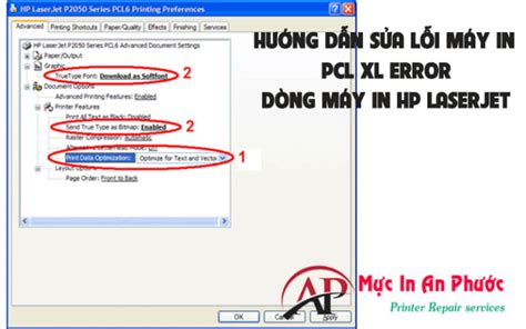 sửa lỗi máy in pcl xl error trên dòng máy in hp laserjet