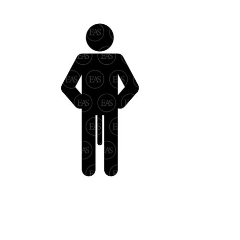 Long Penis Stick Man Svg Pictogram Vector Cut File For Cr Inspire