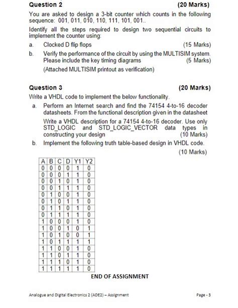 Solved Question 220 ﻿marksyou Are Asked To Design A 3 Bit