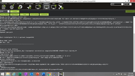 Gibberish Words At Mission Planner Terminal Arducopter Ardupilot